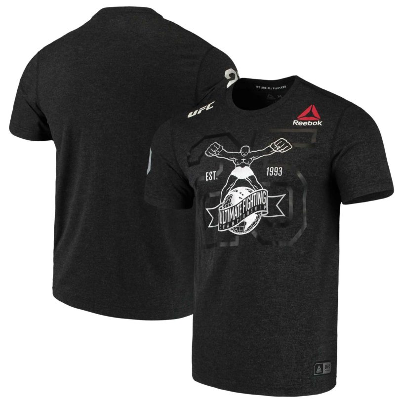 【Reebok】新商品『UFC Fight Night Collection Globe Logo Jersey（ヘザーチャコールグレー ...